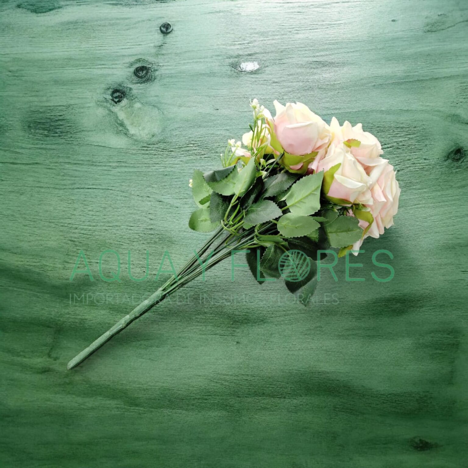 Ramo Rosas Damasco 1 Vara con 12 Flores - Aqua y Flores - Importadora ...
